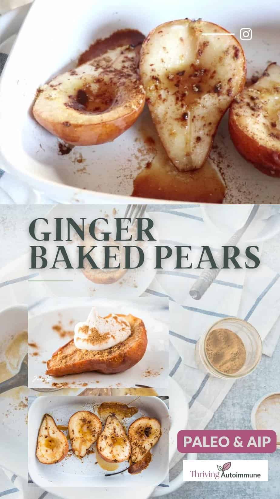Ginger Baked Pears | Thriving Autoimmune