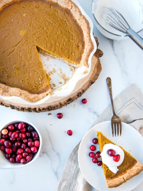 AIP Pumpkin Pie (Paleo, Nut-free) - Thriving On Paleo
