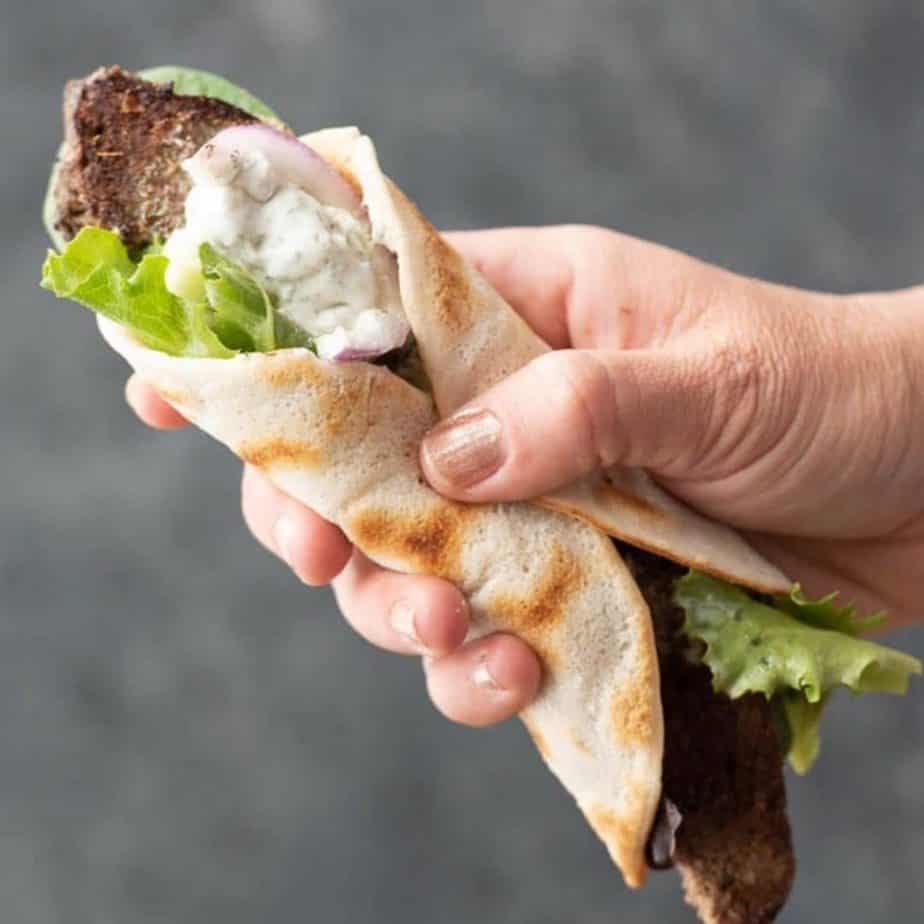 Gryo Wrap Sandwich with Tzatziki Sauce | Thriving Autoimmune