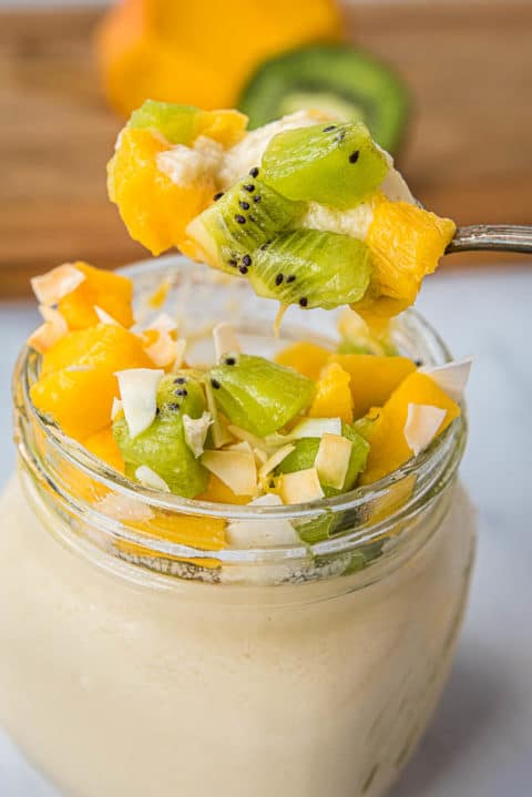 Mango Kiwi Breakfast Parfaits | Thriving On Paleo